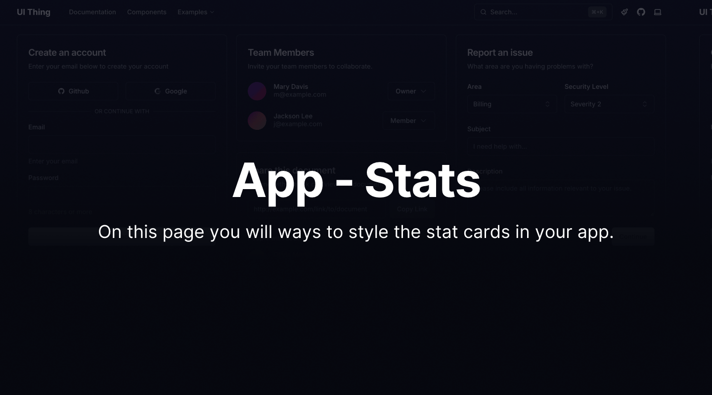 App - Stats | UI Thing