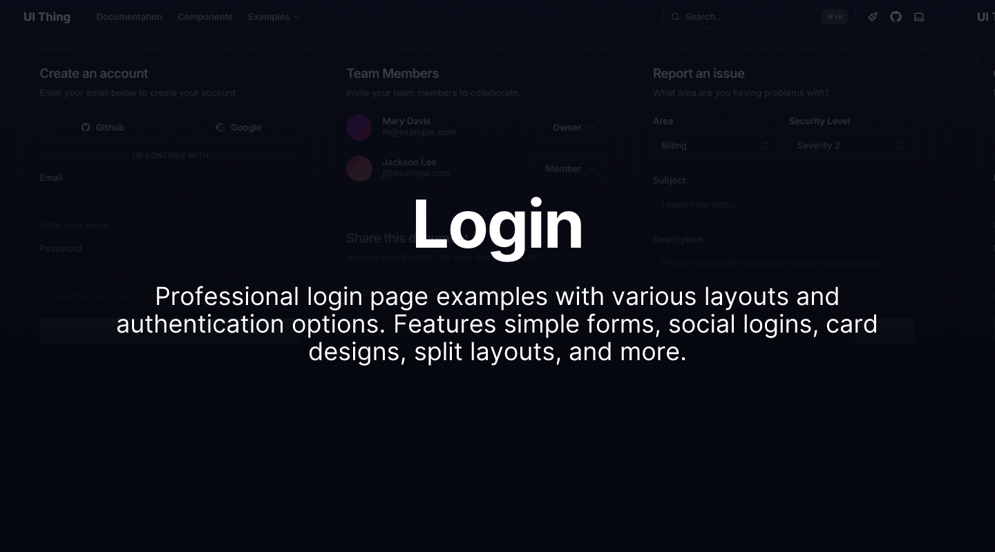Login | UI Thing