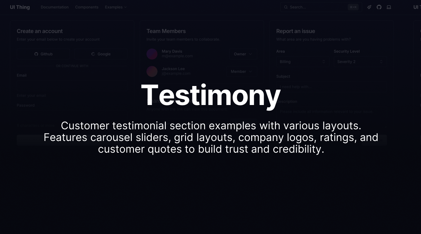 Testimony | UI Thing