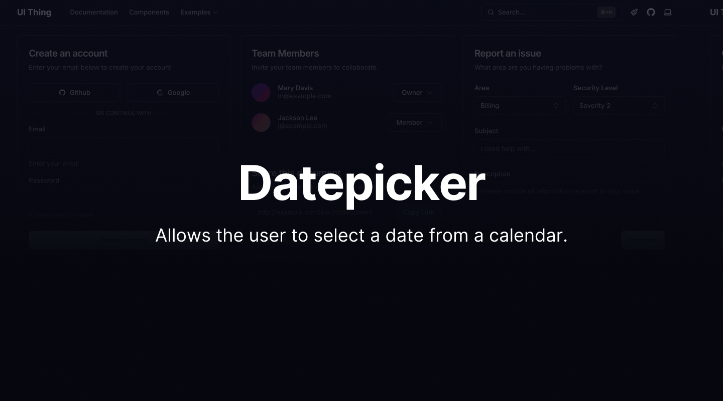 Datepicker Ui Thing