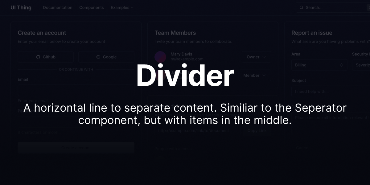 Divider Ui Thing