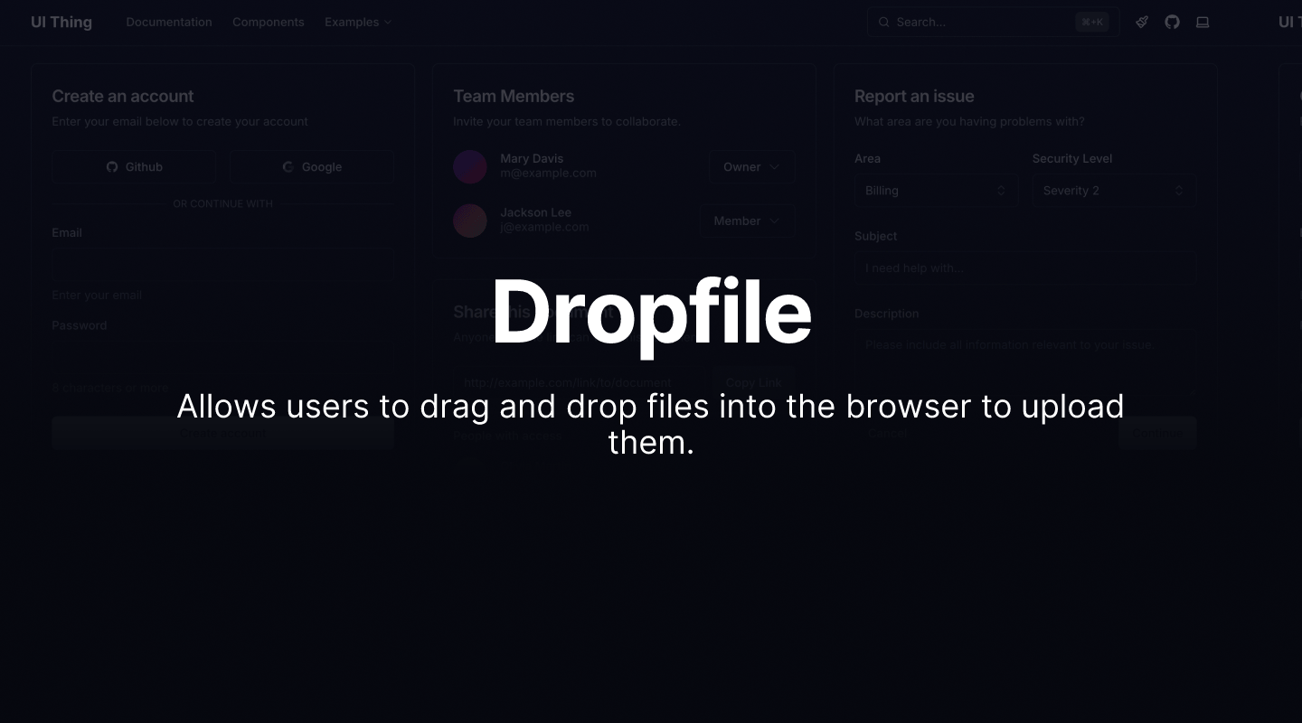 Dropfile | UI Thing