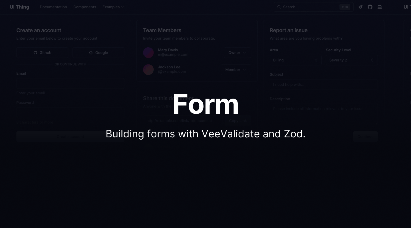 Form | UI Thing