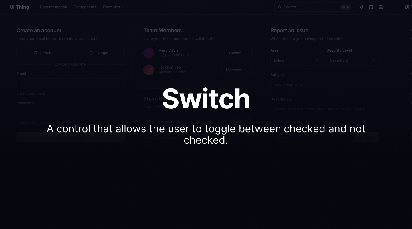 Switch | UI Thing