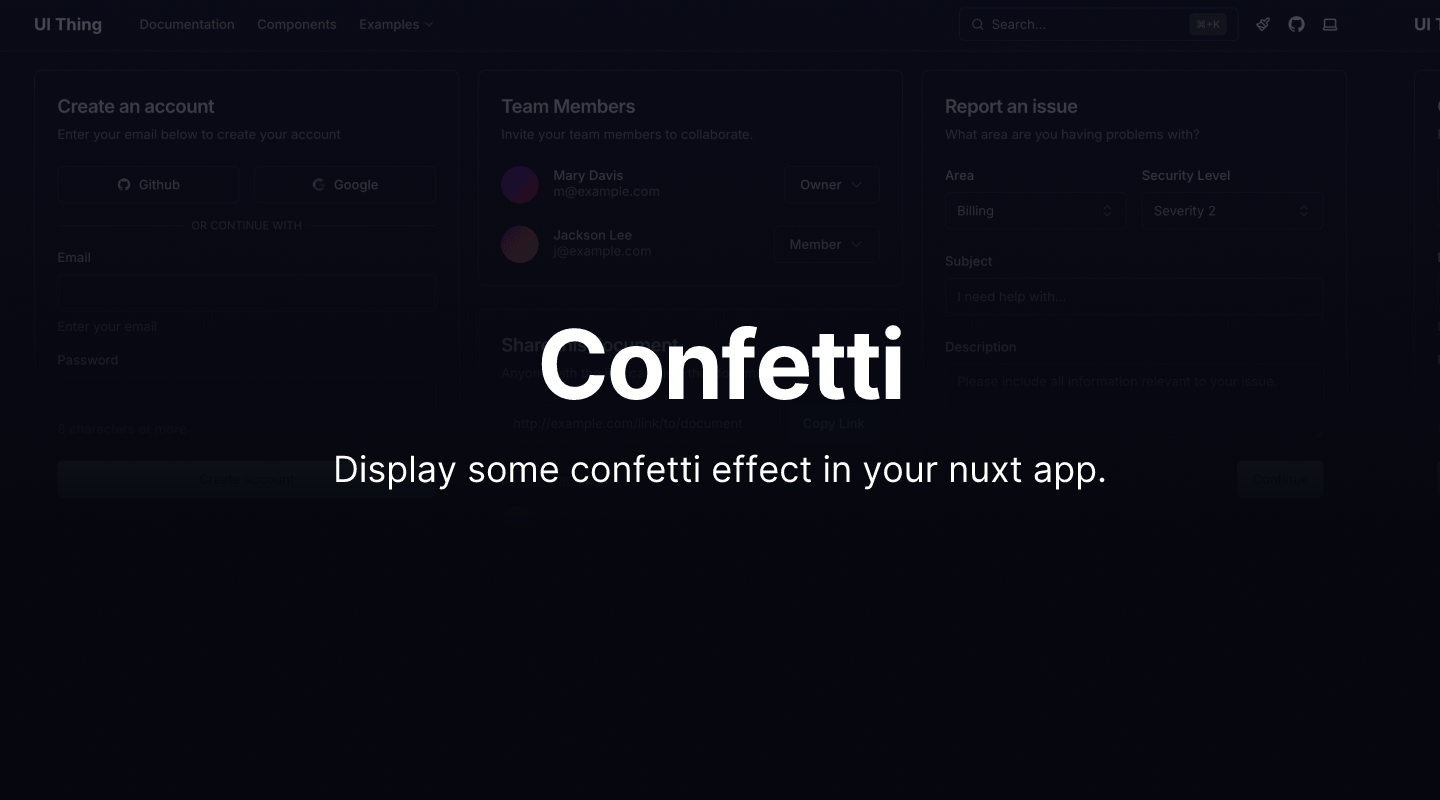 Confetti | UI Thing