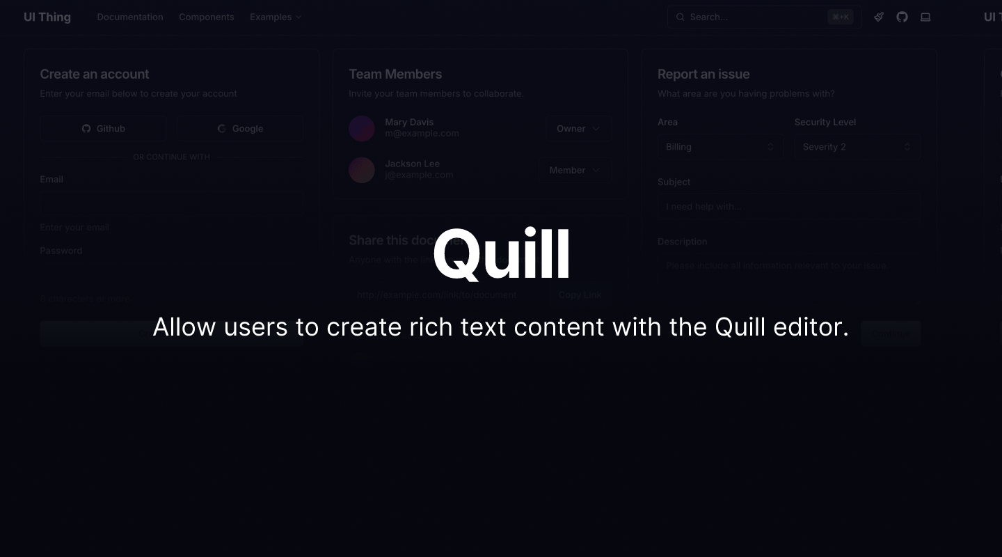 Quill | UI Thing