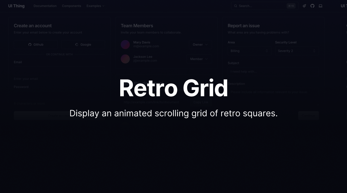 Retro Grid | UI Thing